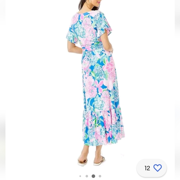 Lilly Pulitzer | Dresses | Lilly Pulitzer Size Large Jessi Tiered Midi Dress Peony For Your ...